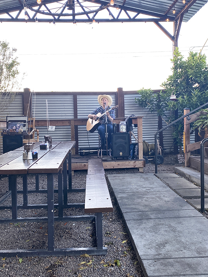 Live music on the patio &ndash; because great barbecue deserves a soundtrack. This is dinner and a show, Texas-style.