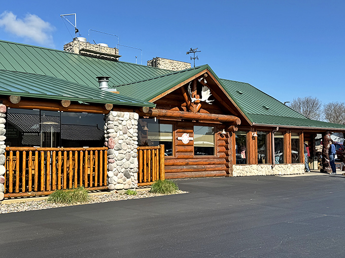 Log Cabin Restaurant embraces its Northwoods aesthetic with rustic charm and comfort food that makes you want to loosen your belt before you even order.