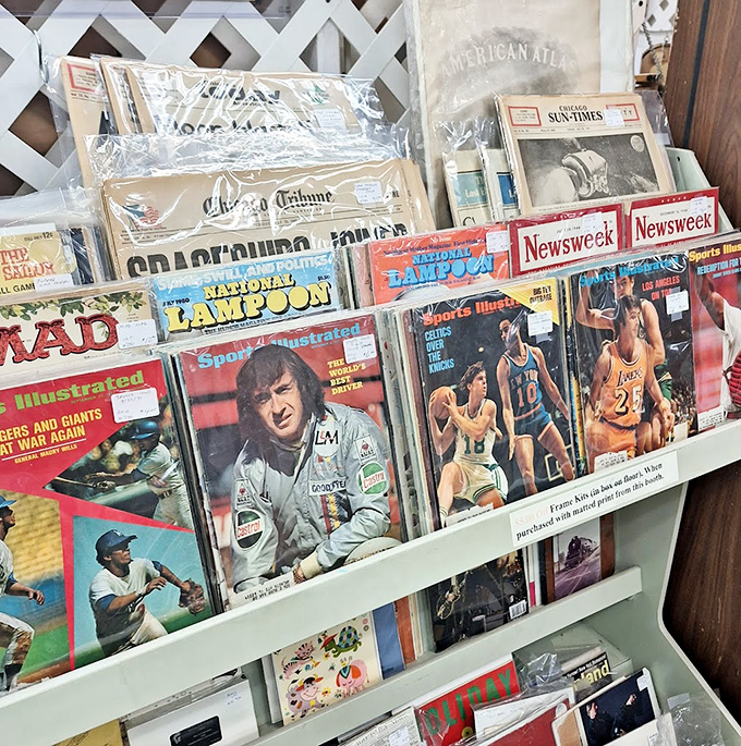 Yesterday's headlines and forgotten celebrities preserved in pristine condition. That Sports Illustrated might be worth more than your first car.