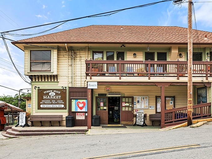 The Stinson Beach Market serves as the village's beating heart, where locals and visitors converge for provisions and the latest community news.