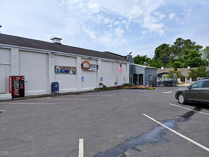 Bayside Market offers essentials with a side of small-town hospitality. Even the parking lot feels welcoming in this community-focused town.
