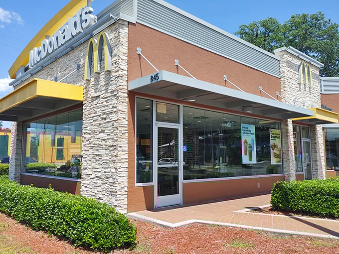Even McDonald's in Brooksville gets the upscale treatment with stone accents and landscaping &ndash; fast food with a side of curb appeal.