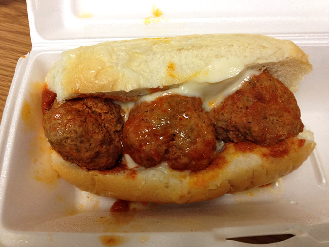 This meatball sandwich isn't trying to be fancy&mdash;it's too busy being absolutely delicious. The perfect handheld delivery system for pure comfort.