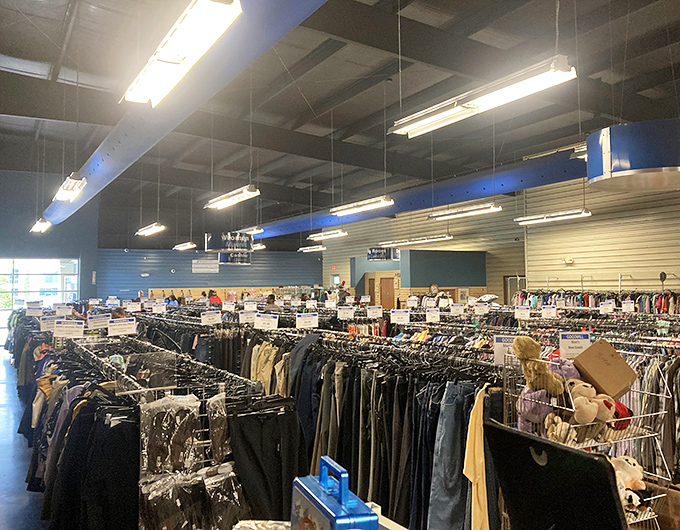 Men's sections prove that upgrading your wardrobe doesn't require explaining credit card statements to anyone, ever again.