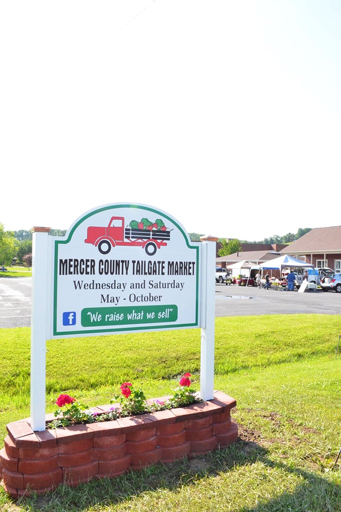 "We raise what we sell" isn't just a slogan at the Mercer County Tailgate Market &ndash; it's a promise from neighbor to neighbor.