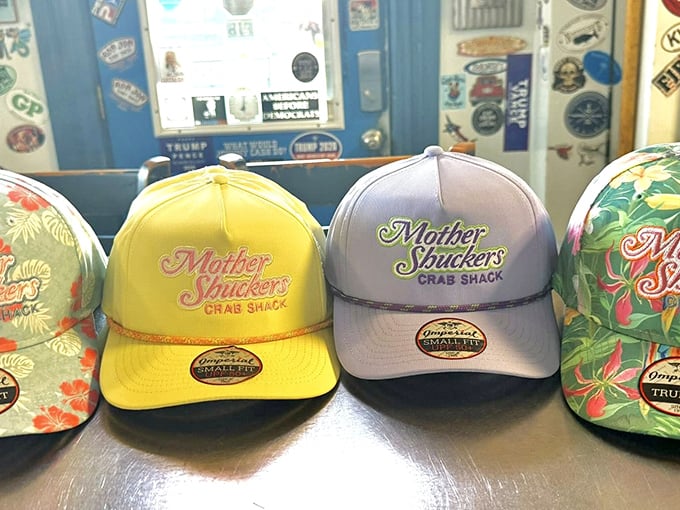 Mother Shuckers merch lets you take the seafood love home&mdash;because sometimes a t-shirt is the only souvenir that won't smell fishy later.
