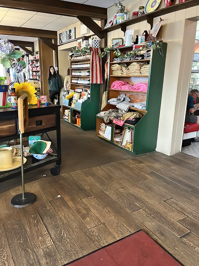 Beyond food, Dutch Kitchen offers a slice of Pennsylvania Dutch country to take home&mdash;from kitchen linens to local crafts.