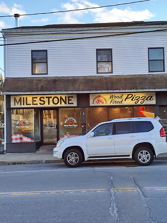Milestone's wood-fired pizza brings artisanal flair to Thomaston. The kind of place where the chef actually knows what "artisanal" means beyond "charge more." 