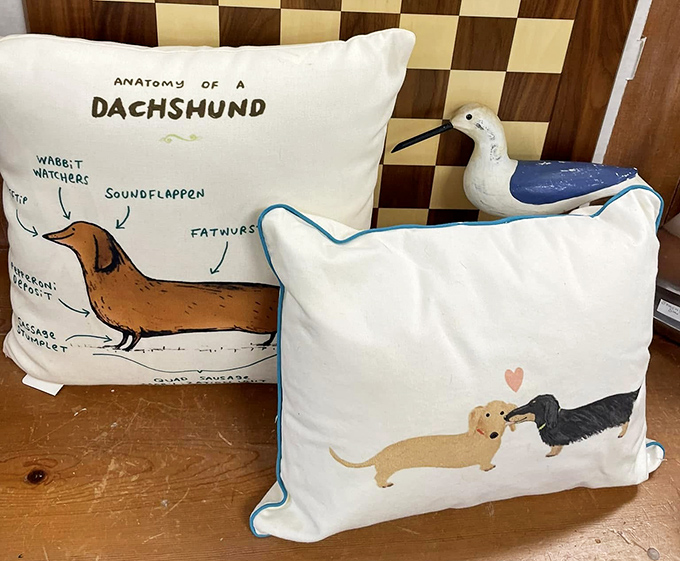 Who could resist these whimsical dachshund pillows? They're the perfect conversation starter for your couch or bed.