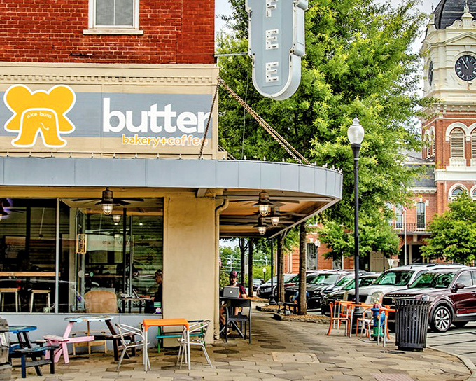 Butter Bakery's cheerful corner spot beckons with promises of caffeine and carbs&mdash;the twin pillars of any worthwhile morning in small-town Georgia.