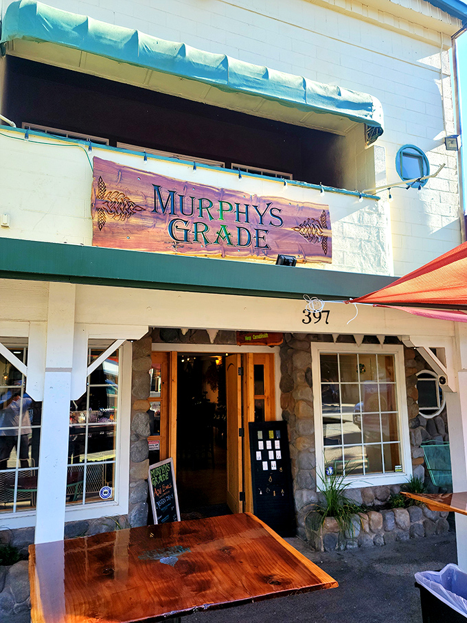 Colorful storefronts line the street like a happiness parade that decided to stay permanently and serve excellent local products.