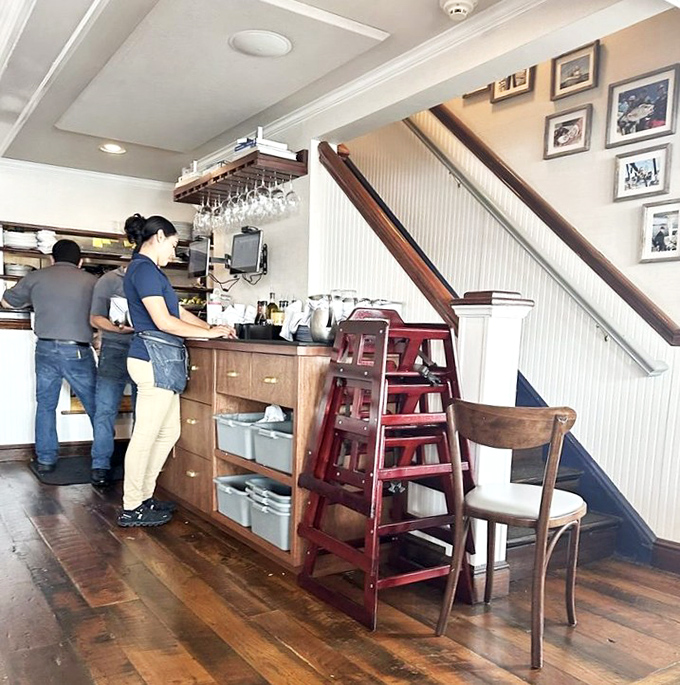 Where culinary magic begins. Those wooden floors have supported generations of seafood pilgrims on their quest for perfection.