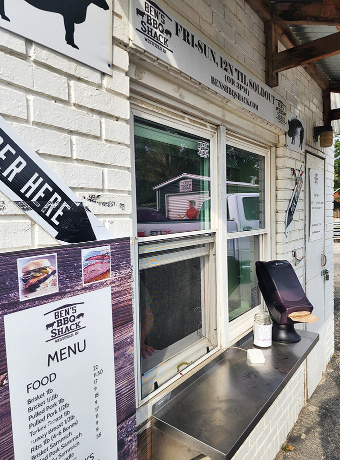 The order window where dreams are exchanged for reality, and reality tastes like smoked meat heaven.