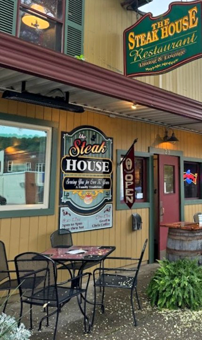 The outdoor seating area offers a front-row seat to Wellsboro's charming Main Street&mdash;perfect for those who like a side of people-watching with dinner.