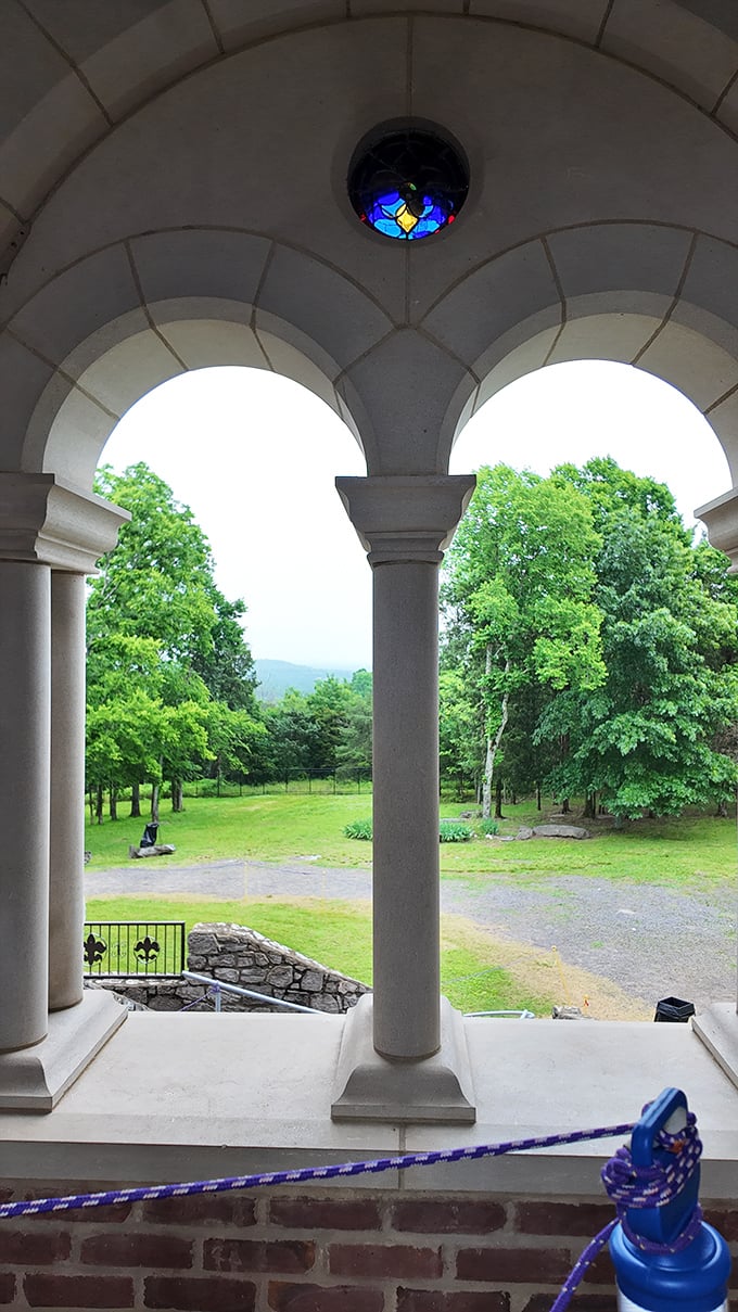 The view from Castle Gwynn reveals rolling Tennessee greenery that even Sir Lancelot would approve of for a weekend getaway.