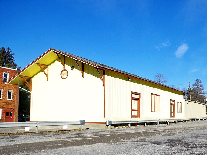 The restored railroad station stands as a testament to Brookville's transportation history&mdash;a charming reminder of connections to the wider world.