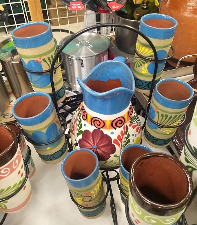 Hand-painted ceramics bringing fiesta vibes to any kitchen table. These aren't just drinking vessels&mdash;they're tiny ambassadors of joy and craftsmanship.