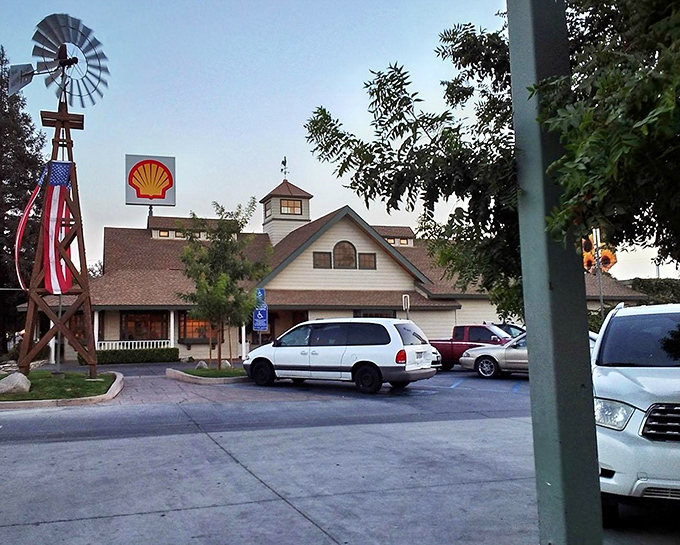 The windmill and American flag announce Hodel's presence like old friends waving you down for a much-needed meal.