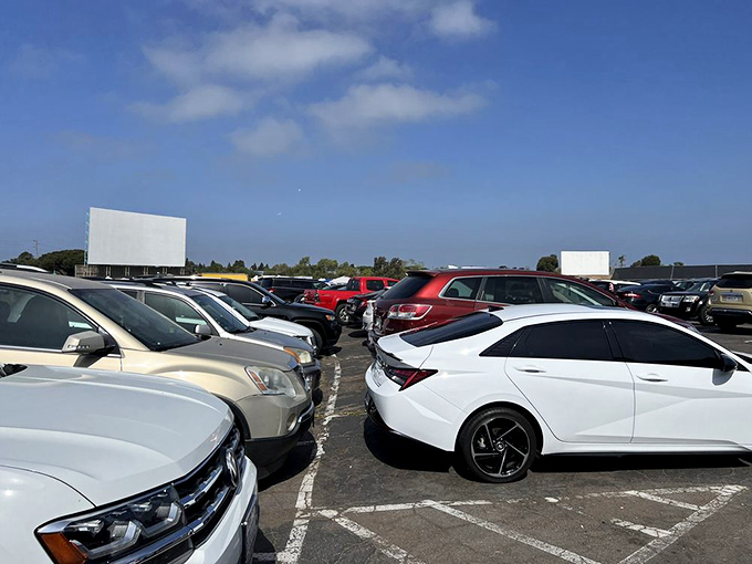 The parking lot fills early with treasure hunters' vehicles. Veterans know to arrive before 8 AM for prime parking and first pick of merchandise.