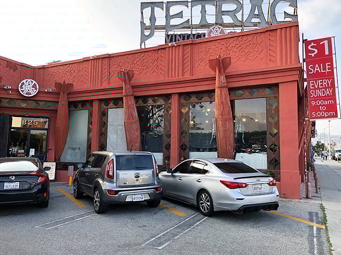 The parking lot that transforms every Sunday into the legendary $1 sale &ndash; where vintage hunters arrive before dawn for unbelievable bargains.