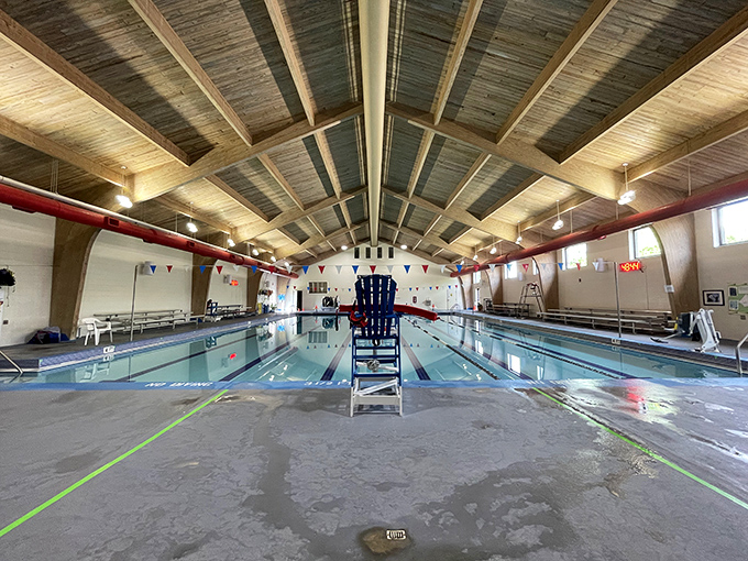 The YMCA's indoor pool provides year-round recreation for Cambridge residents, combining fitness and community in one affordable package.