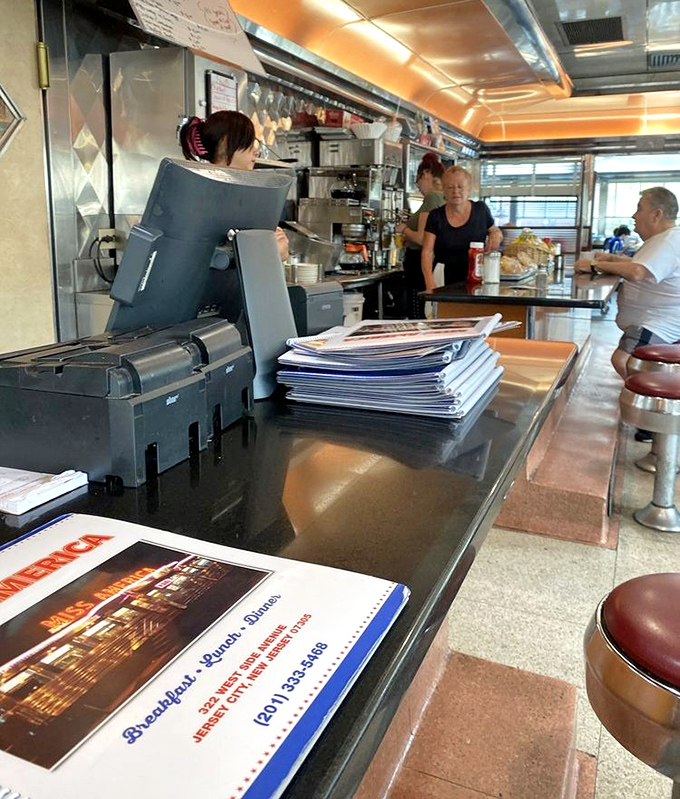 The business end of breakfast. Where tickets are processed and regulars' orders are remembered before they even sit down.