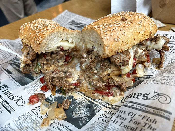 This monster of a sandwich practically demands a moment of silent appreciation&mdash;meat, cheese, and peppers in perfect, glorious proportion.