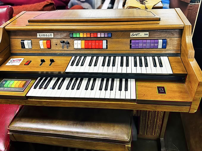 This vintage Kimball organ isn't just furniture&mdash;it's musical history waiting for fingers to bring it back to life. Elton John started somewhere! 