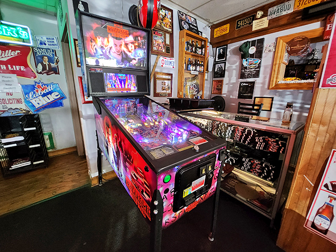 Between burger battles, challenge the pinball machine. Your reflexes might be slower after tackling The Thurmanator, but your spirit remains willing.