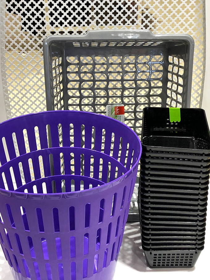 Organization awaits! These humble plastic baskets promise to transform chaotic closets into Instagram-worthy storage solutions.