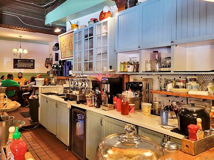 Where the magic happens. The open kitchen design lets you witness breakfast alchemy in real time.