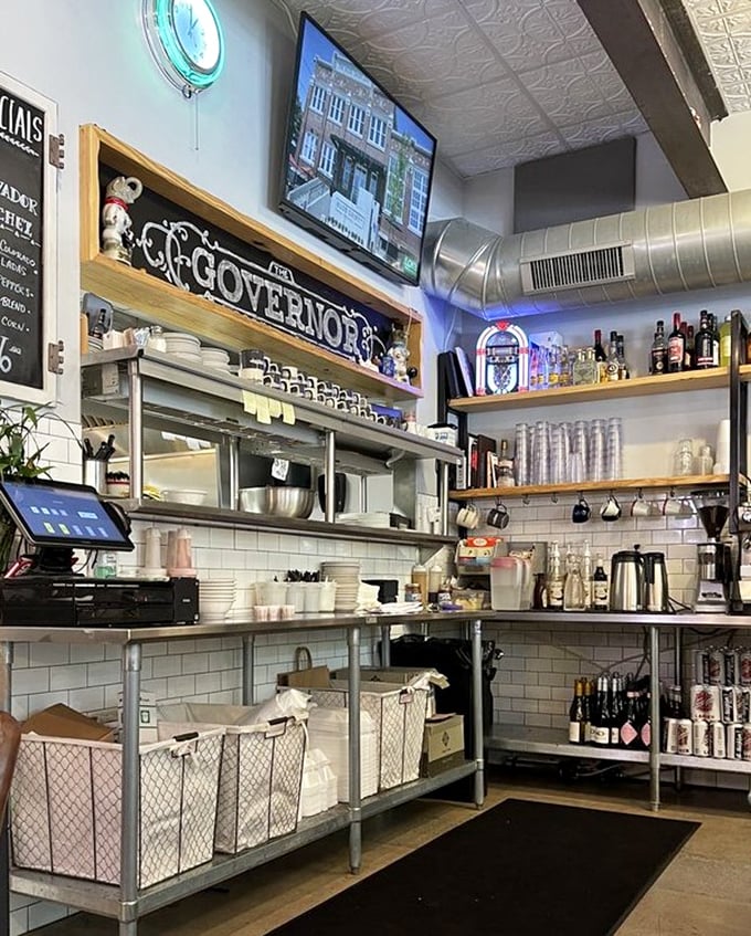 Behind the scenes magic where ingredients become masterpieces. The organized chaos of a kitchen that knows exactly what it's doing.