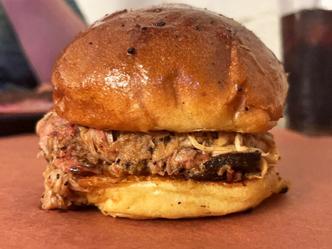 This pulled pork sandwich isn't just lunch&mdash;it's a spiritual experience between two buns that might just change your definition of happiness.