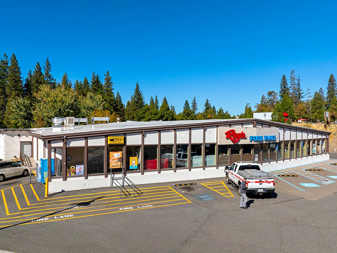 The local grocery store proves small towns can still offer essentials without requiring a treasure map and comfortable walking shoes just to find milk.