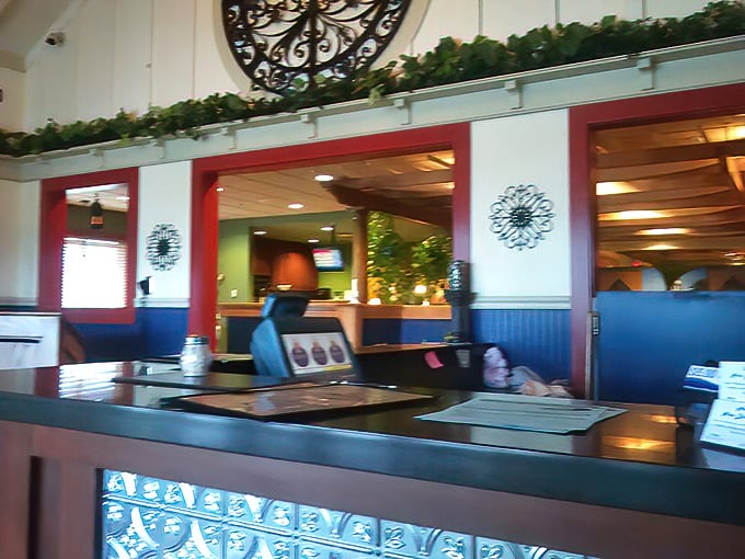 Where first impressions set the stage for memorable meals. The host station welcomes you with the promise of good things to come.