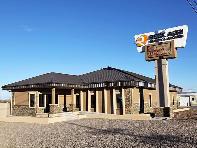 Reck Agri Realty's modern building stands as Sterling's reminder that even in a town where tradition matters, there's always room for contemporary touches.