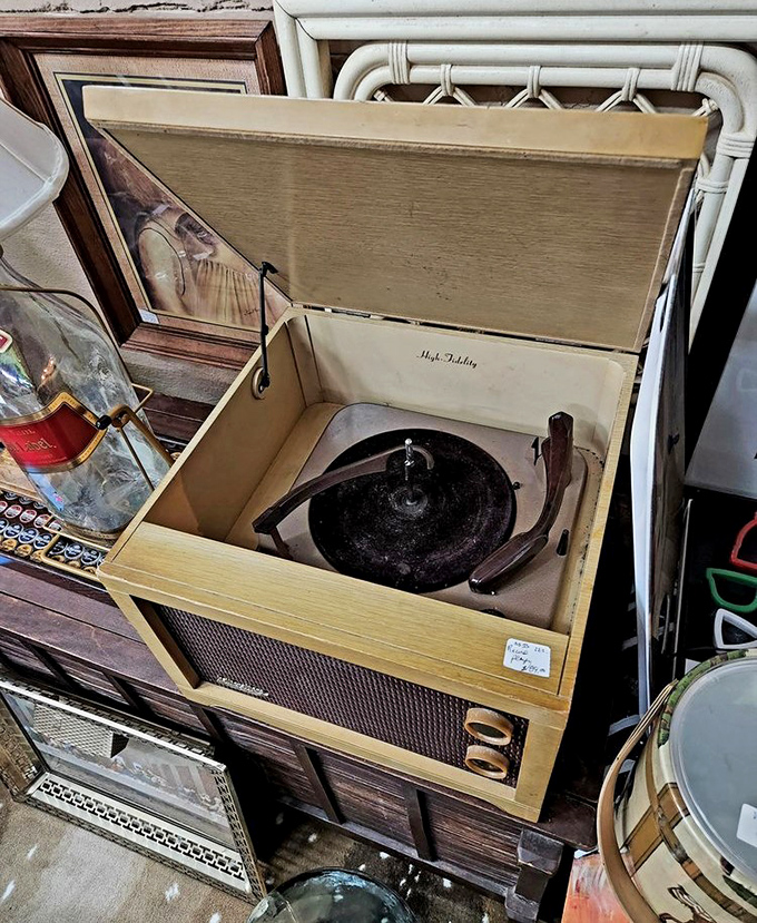 Not just a record player – a portal to evenings when music was an event and album covers were art worthy of reverent handling.