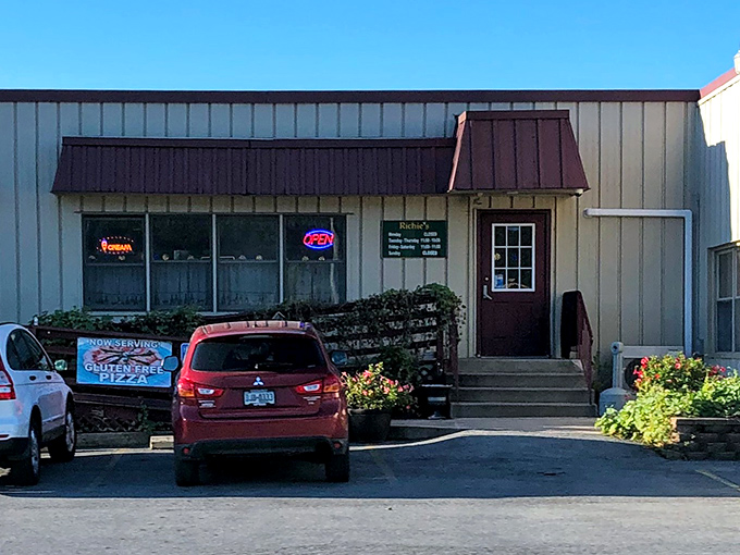 Behind this modest exterior lies Richie's OIP, where locals gather for pizza that doesn't need fancy toppings to be memorably delicious.