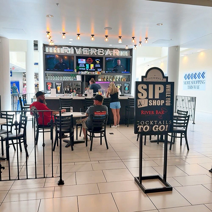 "Sip & Shop" at the River Bar, where retail therapy and cocktail therapy combine for the ultimate New Orleans shopping experience.