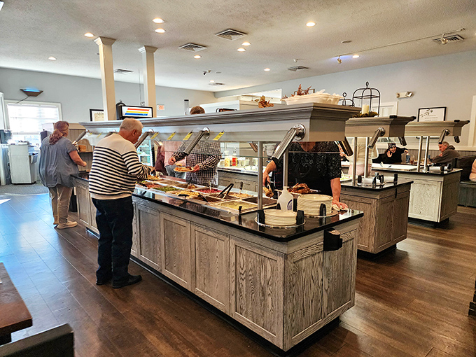 Self-service heaven where you'll need to practice restraint or risk the "one more scoop" syndrome that leads to delicious regret.