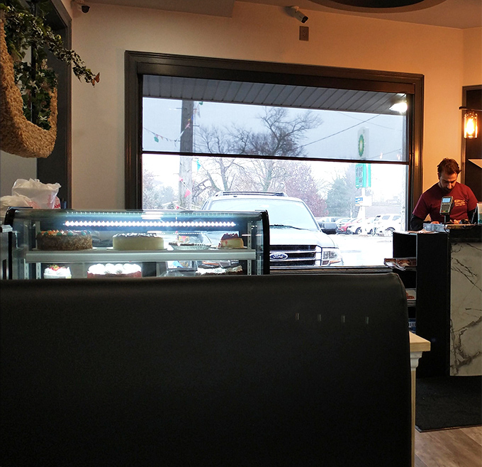 The display case of temptation offers a sweet finale to your meal. Diet starts tomorrow, as they say.