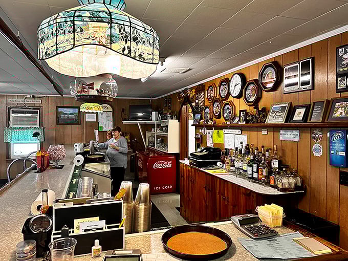 Behind this counter, culinary wizards transform simple seafood into something worth writing home about.