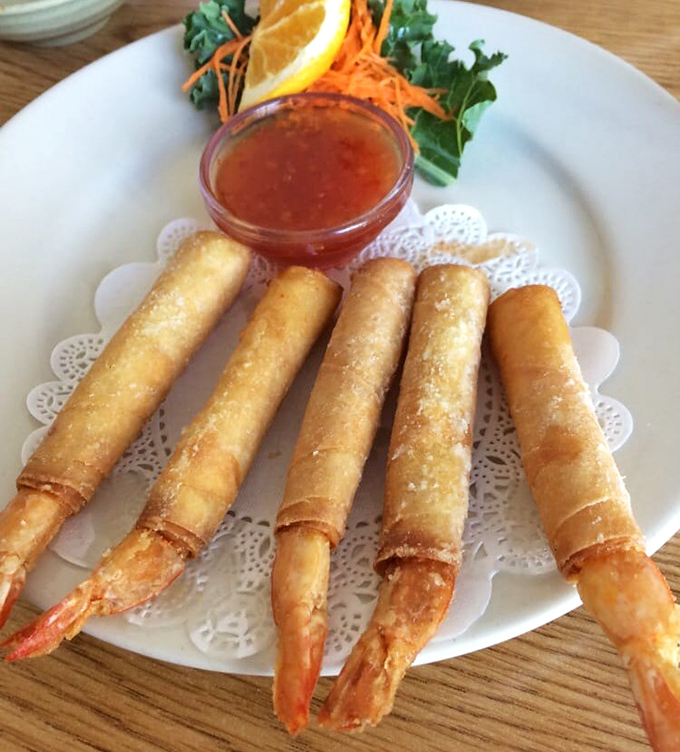 Shrimp in a blanket – like pigs in a blanket that went to culinary school and came back with a PhD in deliciousness.