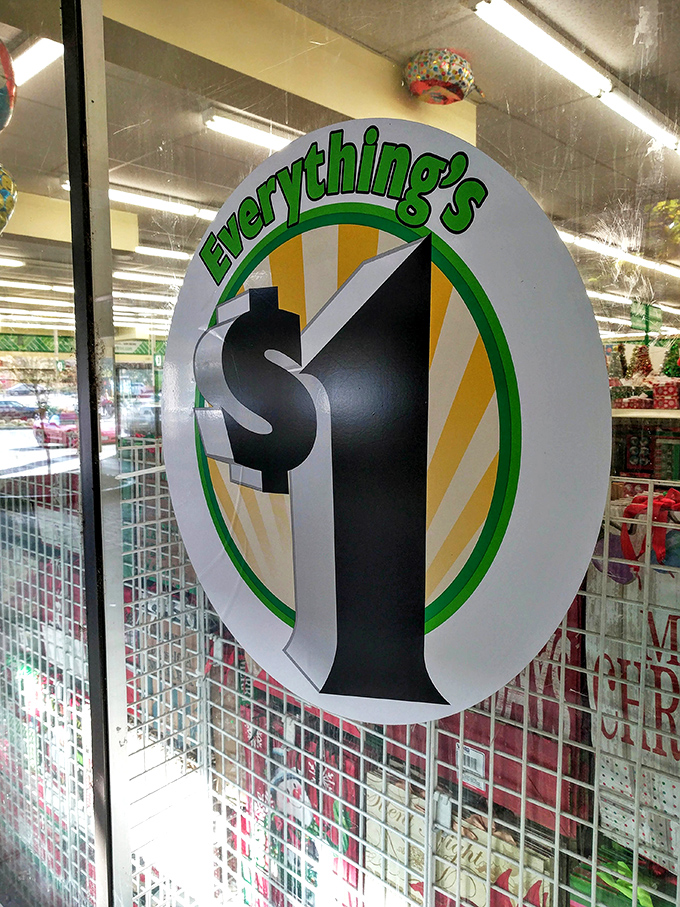 The store's promise in circular form &ndash; everything's $1. This sign represents the simple concept that's made Dollar Tree a household name across America.