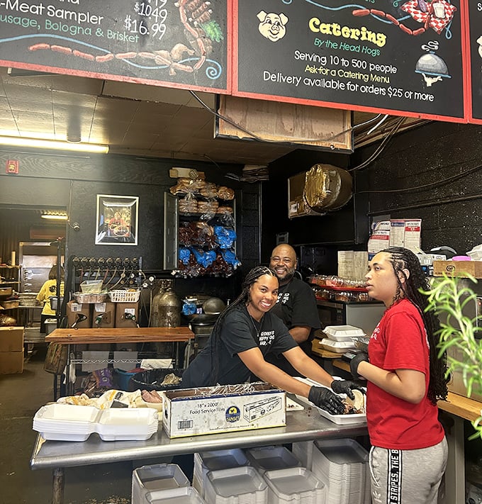 The real magic happens behind the counter, where the staff works with the precision of surgeons and the warmth of old friends.