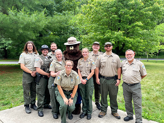 Park rangers and Smokey Bear&mdash;the original conservation influencers. Protecting nature before it was trending.