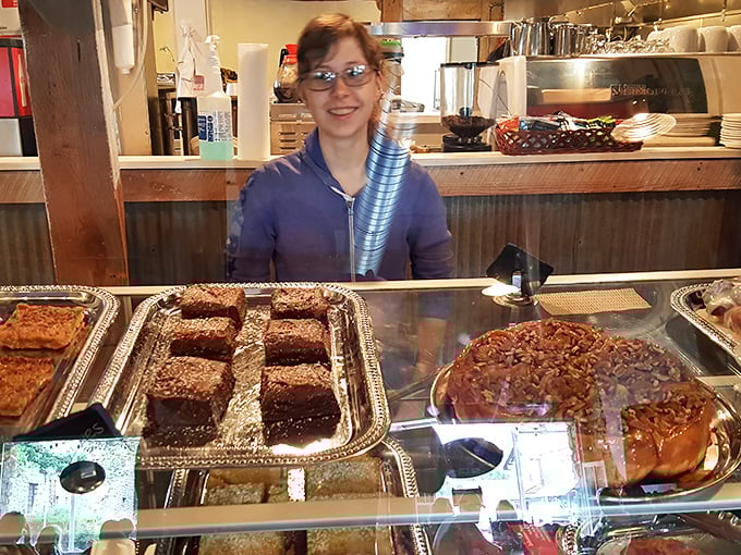 Behind every great dessert display is someone who understands that calories don't count when they're consumed in establishments with history.