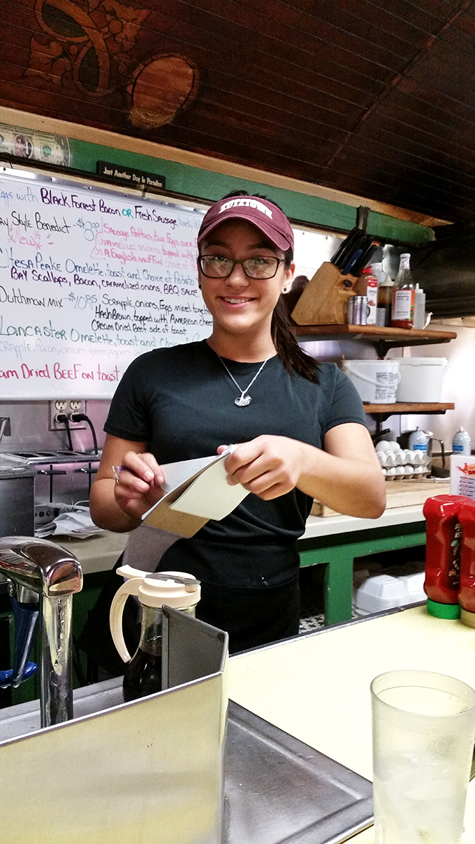 The friendly faces at Letterman's are as much a part of the experience as the food&mdash;order takers, storytellers, and coffee guardians all in one.
