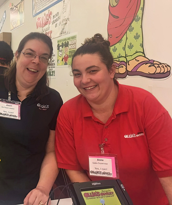 The staff at Ollie's brings the same enthusiasm to discount retail that most people reserve for winning lottery tickets or finding money in old coats.