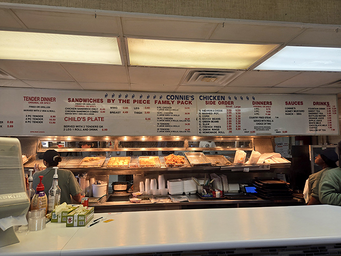 Where chicken dreams come true&mdash;a glimpse behind the counter reveals the workspace where Tupelo's favorite comfort food comes to life.